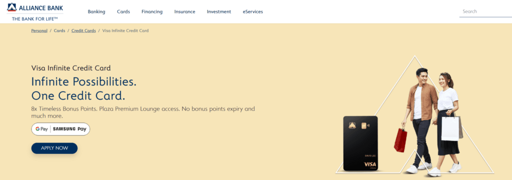 Alliance Bank Visa Infinite Credit Card Review | MalaysianPF